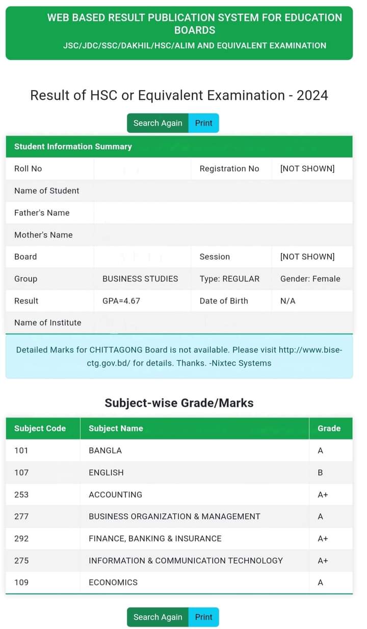 HSC Result 2024 | HSC Result 2024 Marksheet with Number - CampusTimesBD